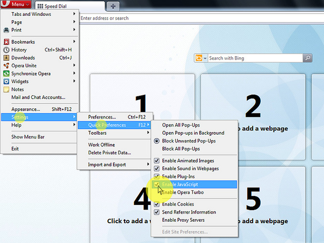 Cómo habilitar JavaScript en tu navegador